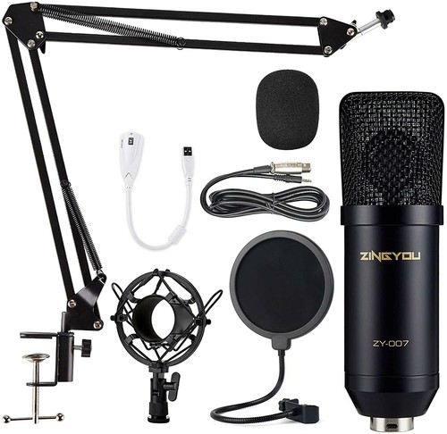 Buy Professional Rap Studio Microphone Music Recording Kit Sing Auto ...
