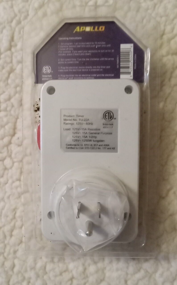 Titan Controls Apollo 10, 24-Hour Analog Timer, | eBay