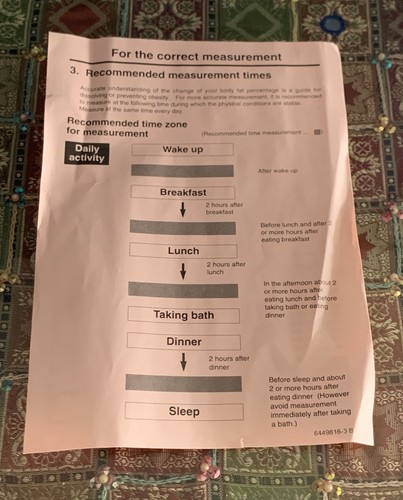 Omron Body Logic Body Fat Analyzer Tested & Working HBF-301 With ...