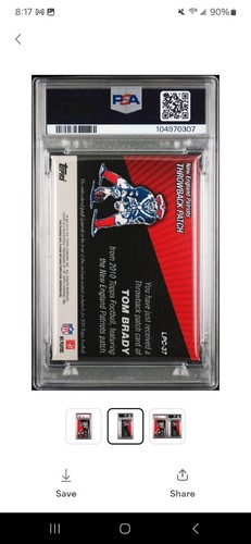 2010 Topps Tom Brady Throwback Patch Psa 7 Low Pop | eBay