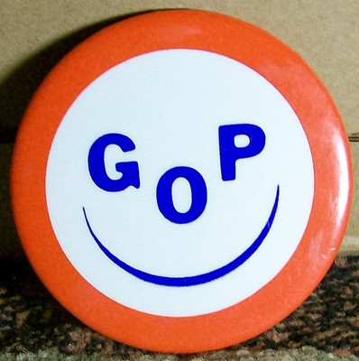 "Smiley Face" GOP pinback Republican Women 1968 | eBay
