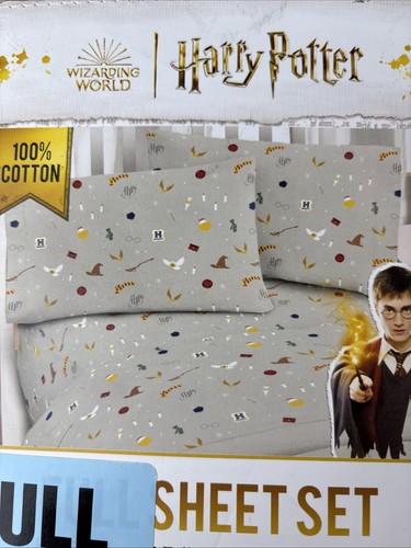 Wizarding World Of Harry Potter Pattern FULL Size Sheet Set (4pc) 100% ...