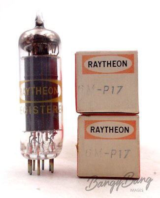 2 Raytheon 6M-P17 Power Pentode Audio Vacuum Tube Valve- Bangybang.tube ...