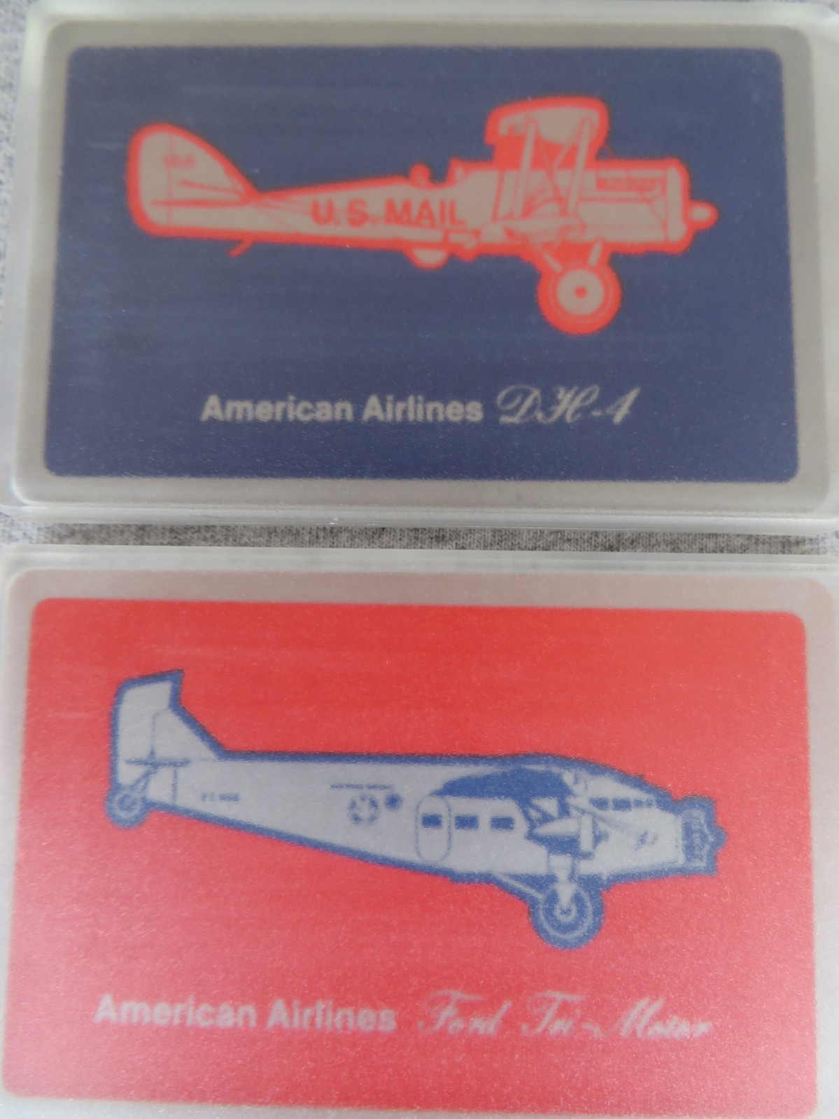 NEW AMERICAN AIRLINES LUGGAGE TAGS 2-PACK SET - PLANE CLASSICS - NAME ...