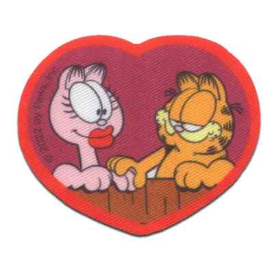Garfield Comic Nickelodeon Heart Shaped Garfield & Arlene New Patch ...