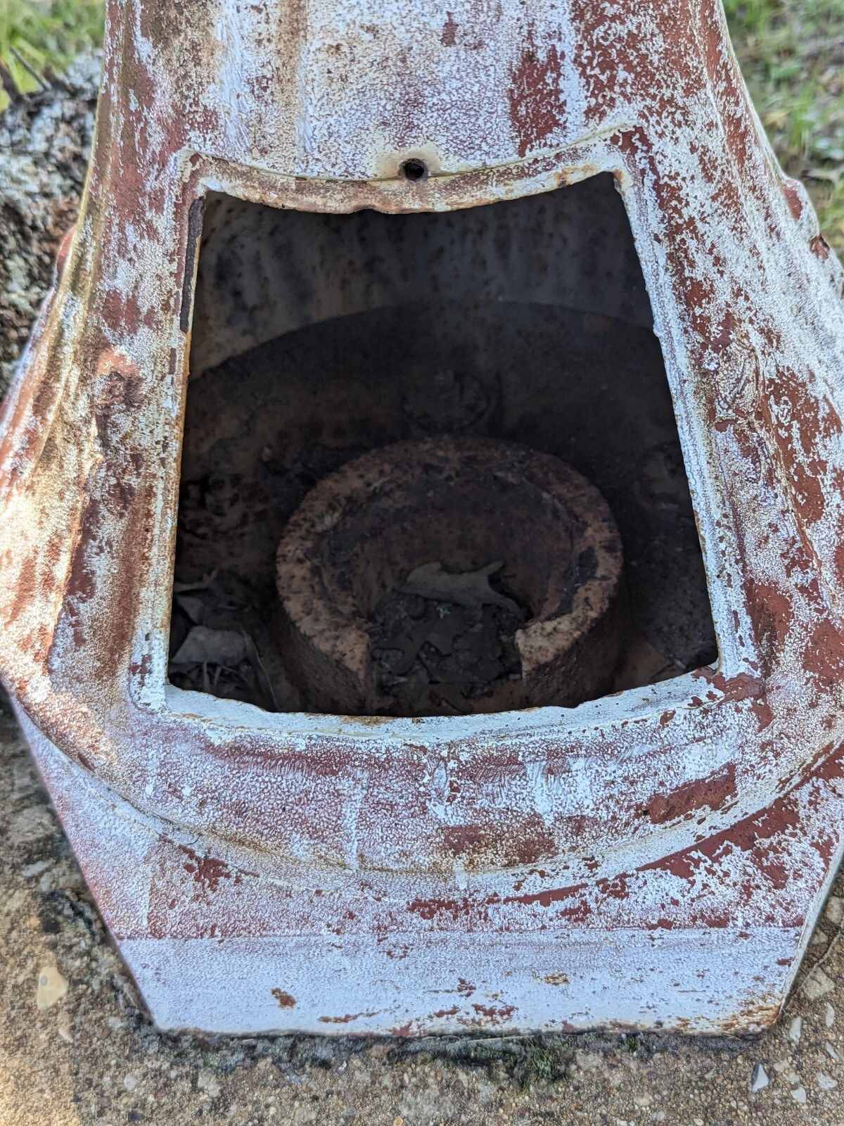 🚏22' ANTIQUE CAST IRON FLUTED LAMP POST, UNIQUE BASE WITH OPEN/CLOSE ...