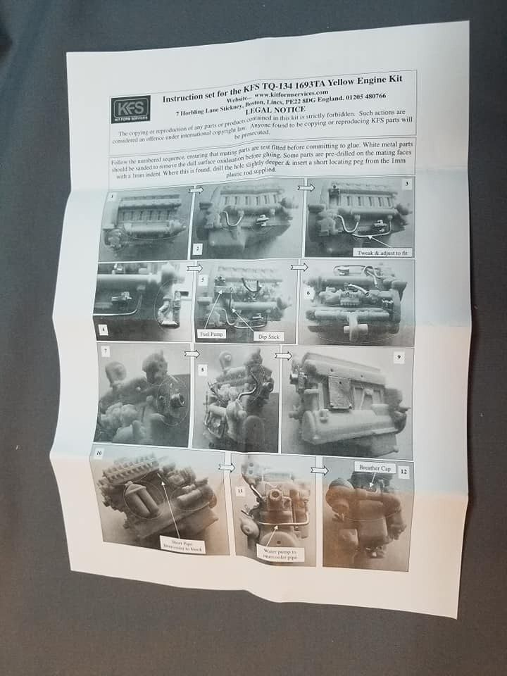 Kit Form Services TQ134 - 1693TA Caterpillar 425HP resin cast engine ...