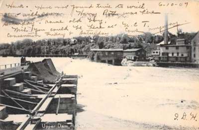 Appleton Wisconsin Upper Dam Waterfront Antique Postcard K84401 | eBay