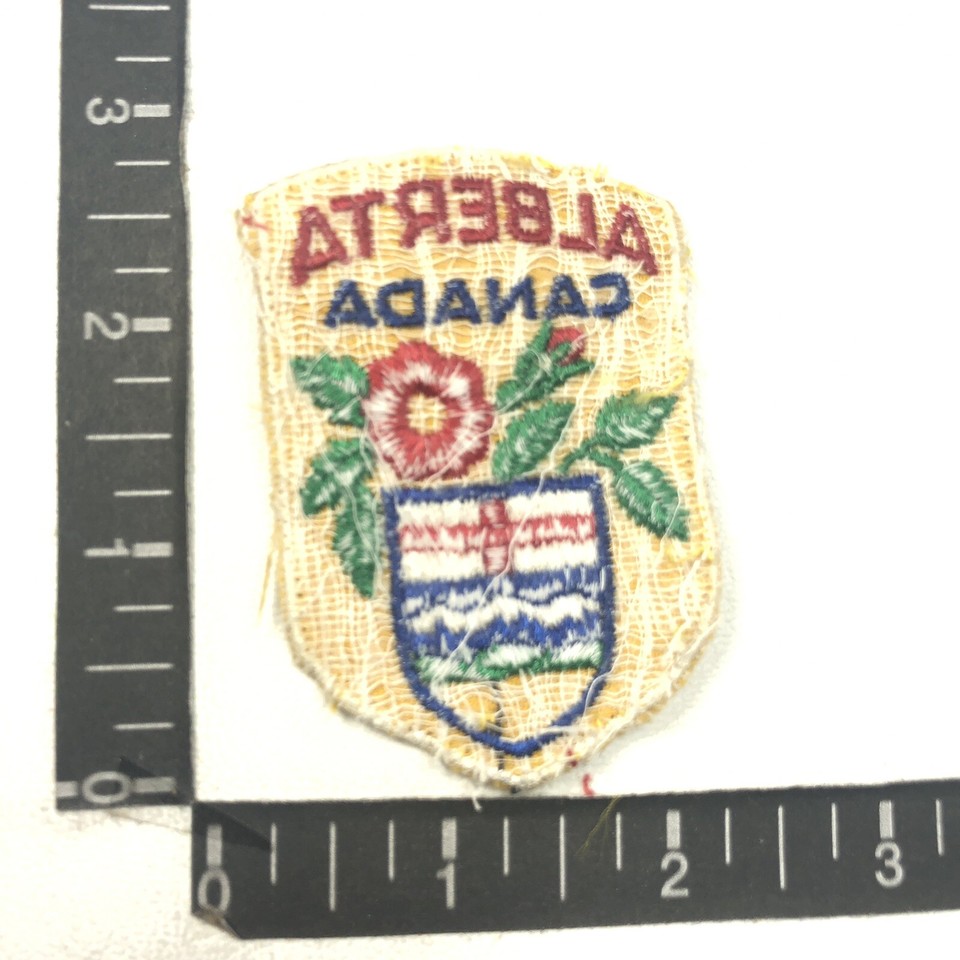 Vtg Province Of ALBERTA Canada Coat Of Arms Shield Patch C09T | eBay