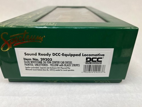 Bachmann Spectrum 29203 On30 Whitcomb 50-Ton Center Cab Diesel DCC ...