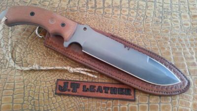 JT Custom Leather Sheath ONLY NO Knife Blade Blank TOPS TAHOMA FIELD ...