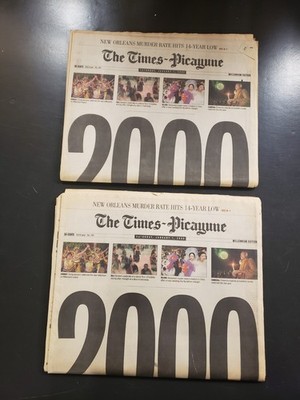 Vintage January 1, 2000 Newspaper The Times Picayune Y2K Millenium NOLA ...