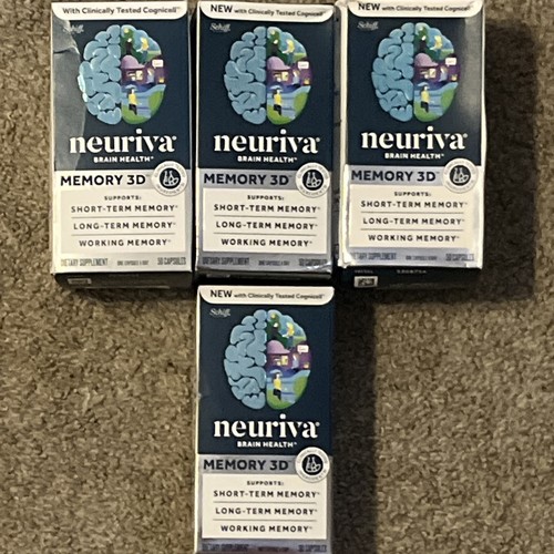 Neuriva Memory 3D Brain Health 3 Boxes 50 Capsules & 1 Box 30 Capsules ...