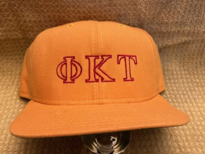 Phi Kappa Tau Wool Gold Baseball Hat with Embroidered Letters, VINTAGE ...