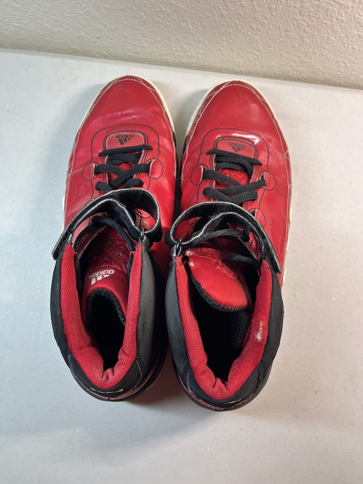 Adidas TS Commander Basketball Red White Shoes Size 1… - Gem