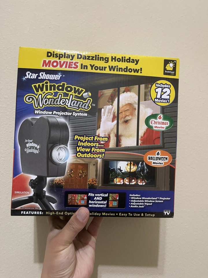 Star Shower Window Wonderland Projector, Halloween & Christmas Movies ...