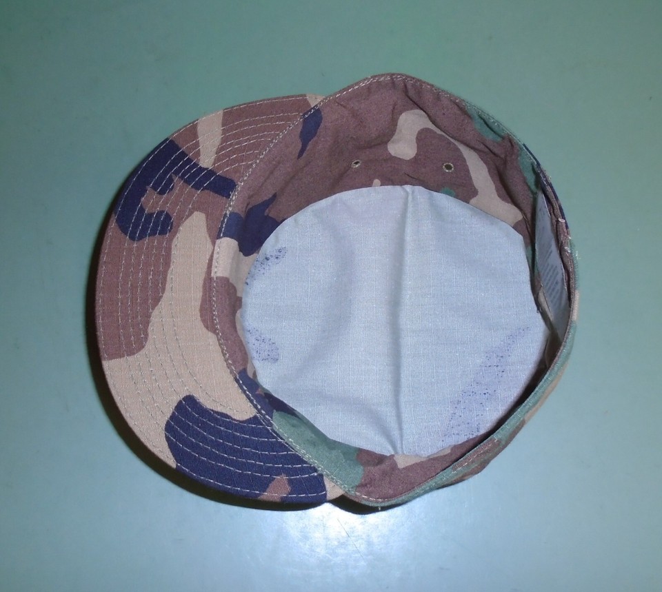 US Army Issue Woodland Camouflage Ripstop Hot Weather Patrol Hat Cap ...