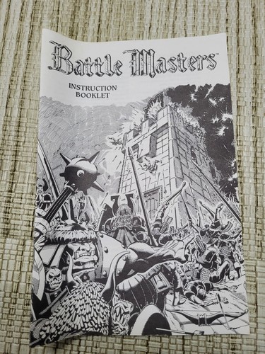Battle Masters Milton Bradley 1992 Board Game Replacement INSTRUCTION ...