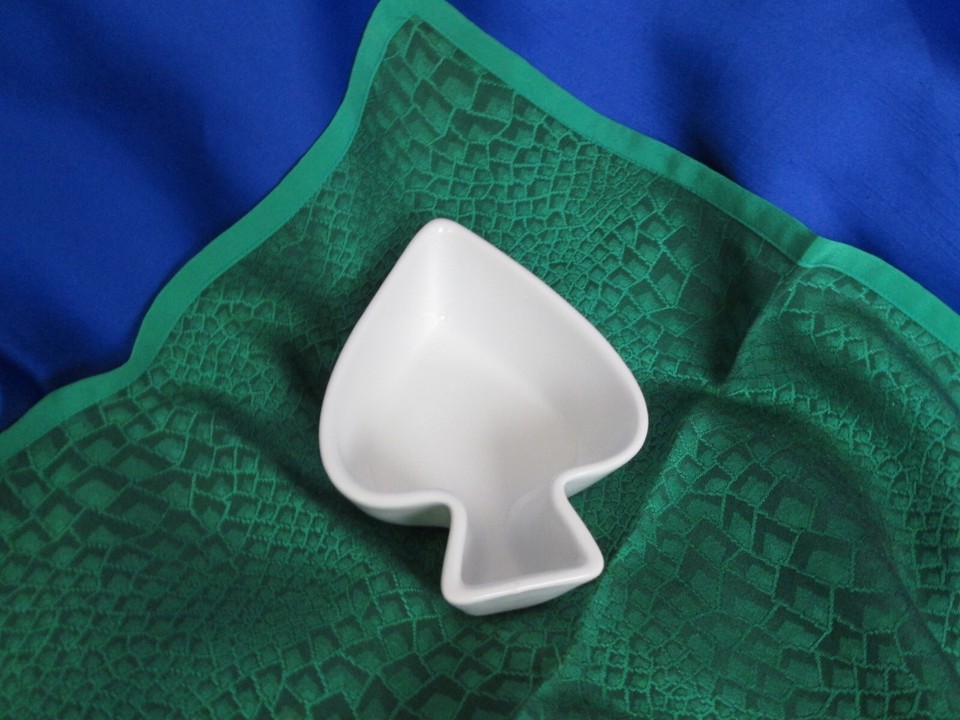 CORDON BLEU SNACK DISH SPADE-SHAPE 4.75" X 1.5" BIA WHITE UNUSED GREAT ...