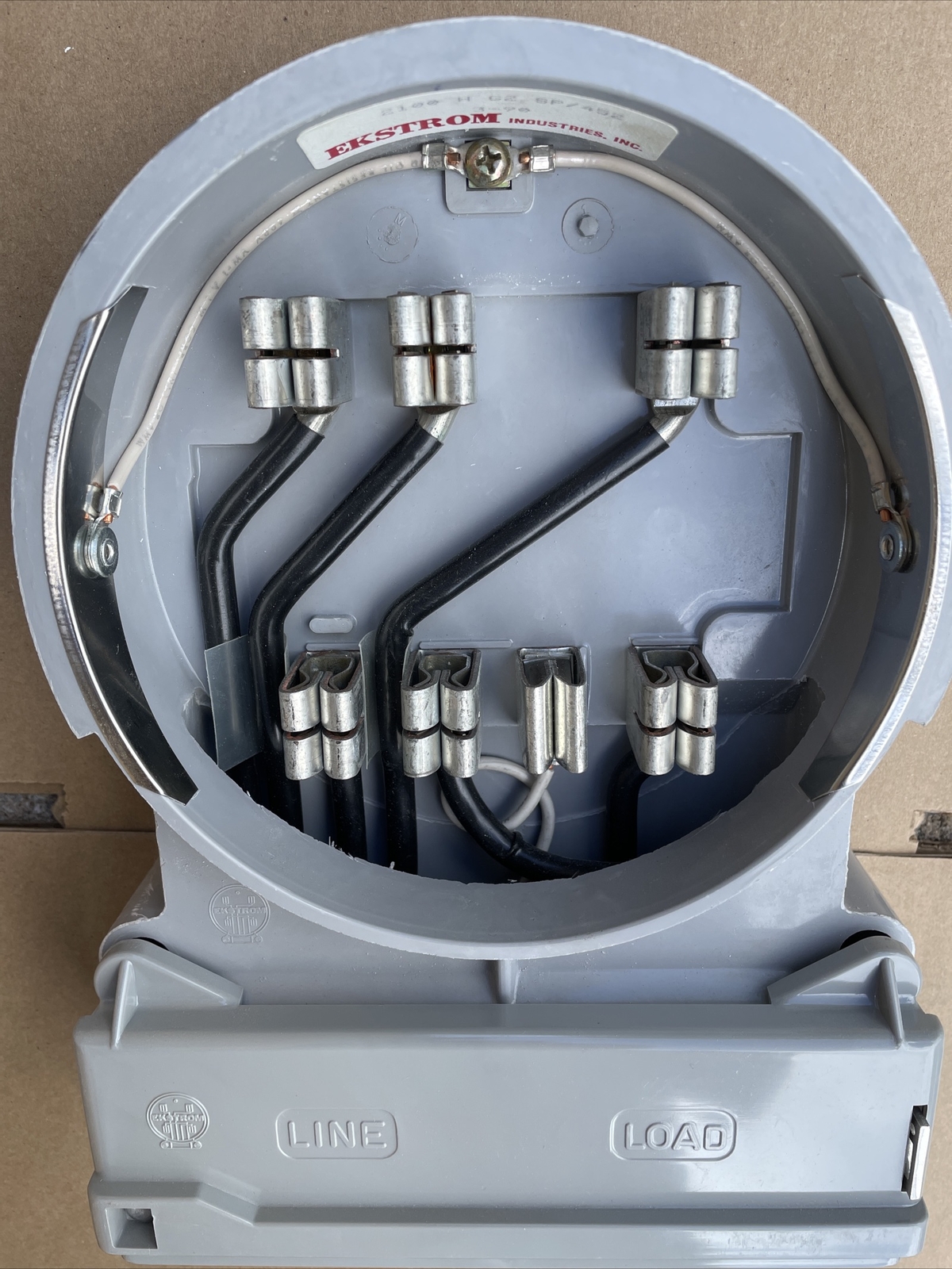 EKSTROM KWH WATTHOUR METER SOCKET, FM14S/15S/16S, 4W, 120V-480V, 200A ...