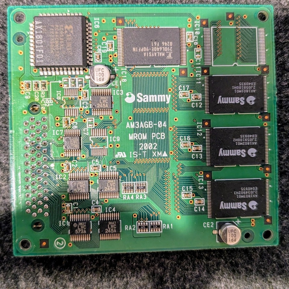 THE RUMBLE FISH Sammy Atomiswave game cartridge and Instruction card ...