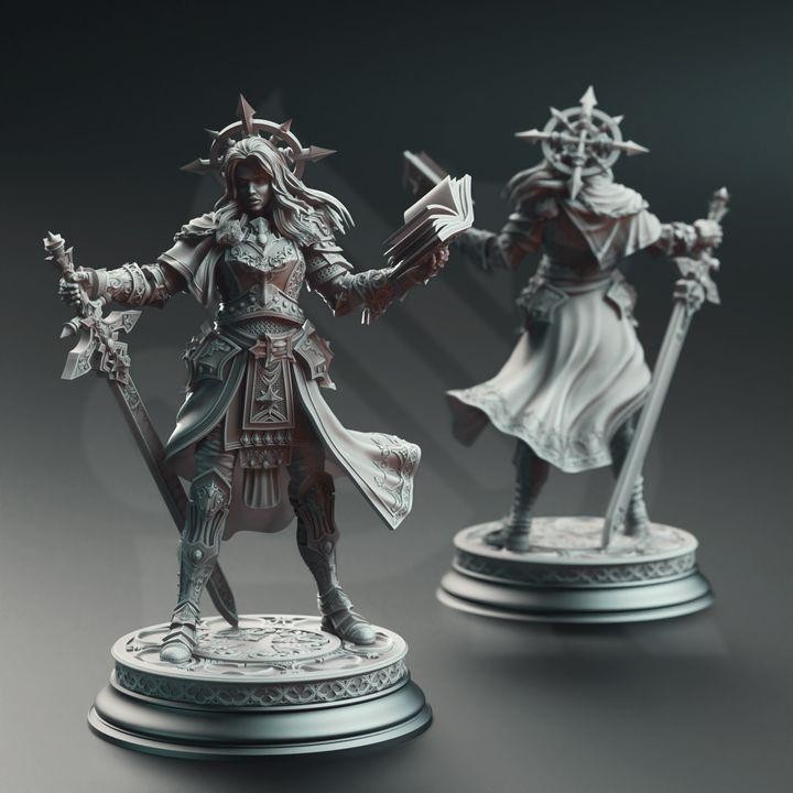 Johanna Female Human Wizard Cleric Sorcerer Fighter Miniature | DnD D&D ...