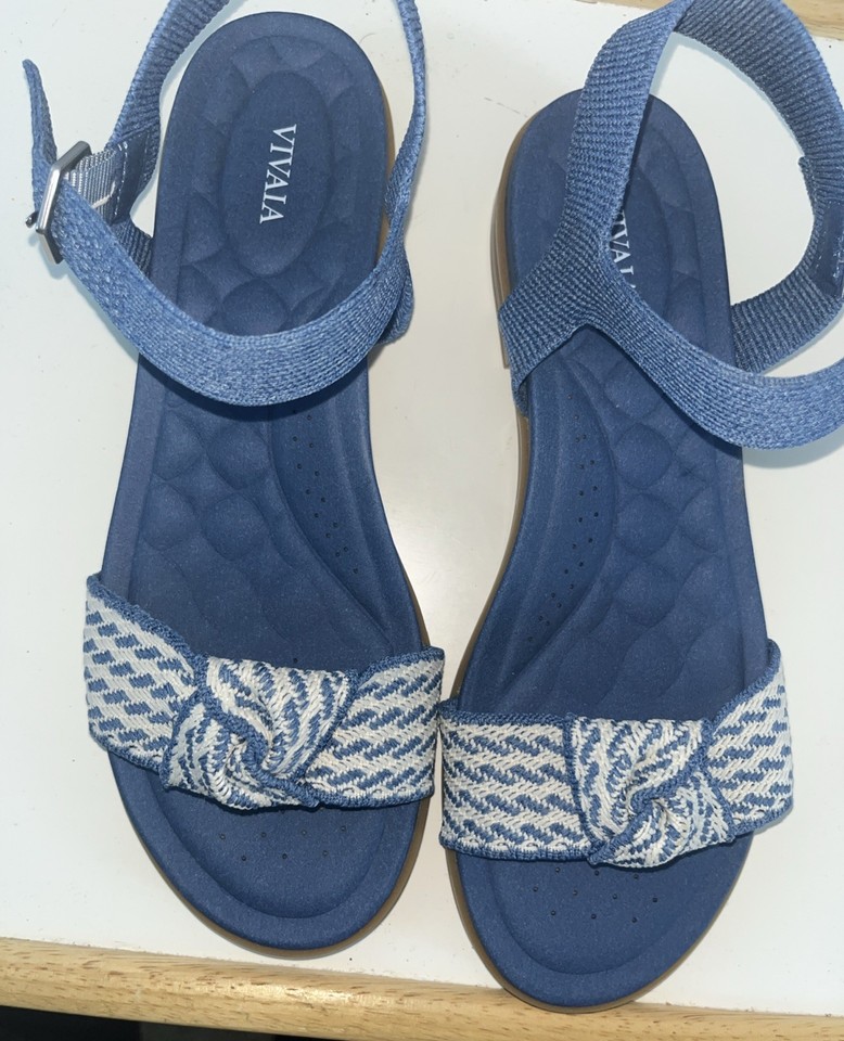 Vivala Arch Adaptall Women’s Blue Paloma Sandals Size 41 Costal Beach Summer | eBay
