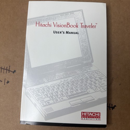Hitachi Visionbook Traveler User Manual Only | eBay