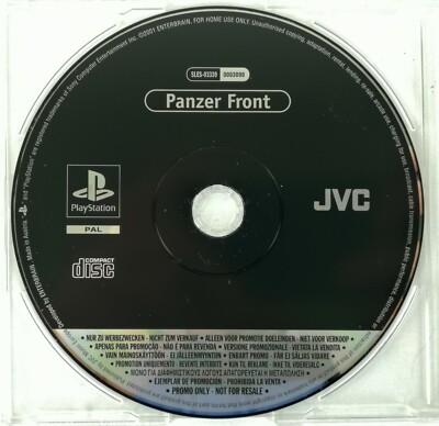 PANZER FRONT - PLAY STATION 1 - PROMO - RARE | eBay