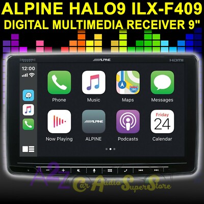 ALPINE ILX-F409 HALO9 9" APPLE CARPLAY CAR RECEIVER MONITOR W/BLUETOOTH ...