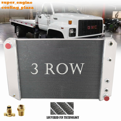 3 Row Radiator For Chevrolet C60 C70 Kodiak GMC C6000 Topkick 6.0L/6.6L ...