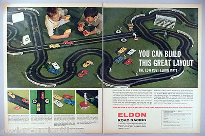 Eldon Model Car Racing 2-Page PRINT AD - 1964 ~~ slot cars | eBay