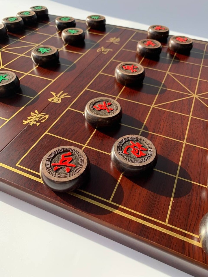 Large Chinese Chess Board Xiangqi Set, Game Board, Asian Chinese Chess ...