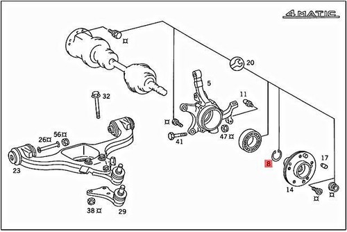 Genuine MERCEDES BBDC W242 638 638/2 Retaining ring 2019941641 | eBay