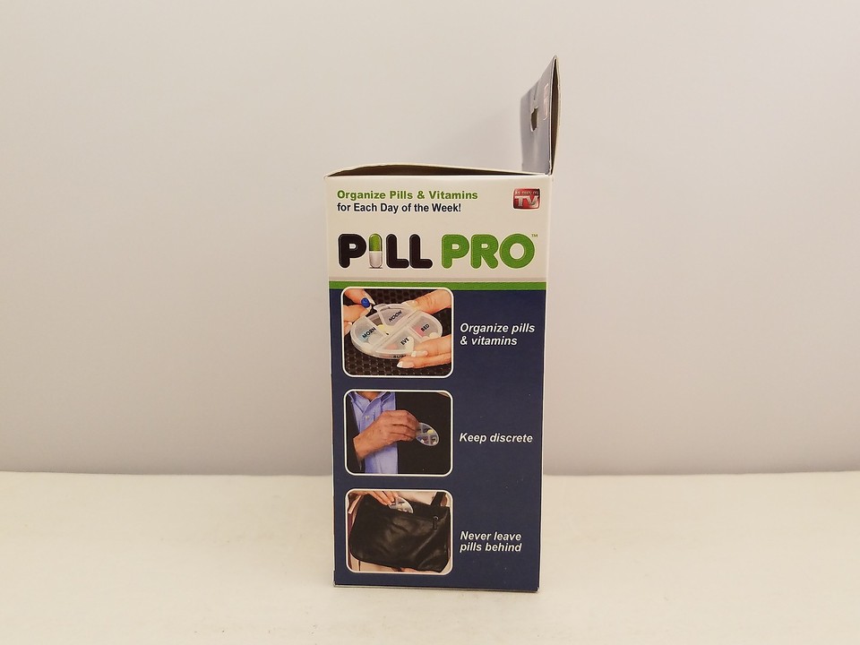 Pill Pro Compact Pill Organizer | PPB00012 | 7 Portable Trays | As Seen ...