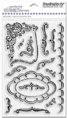 STAMPENDOUS Clear Stamps DOODLE FRAMES Swirls Squiggles | eBay