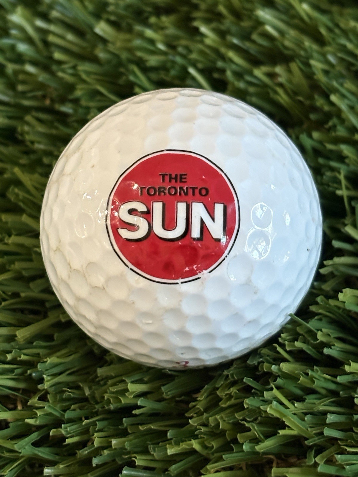 The Toronto Sun Logo Golf Ball- Canada Canadian Newspaper | eBay