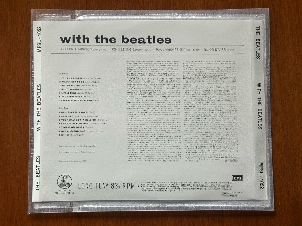 THE BEATLES~WITH THE BEATLES Original Master Recording CD | eBay