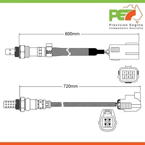 2x New * OEM * Pre-Cat & Post-Cat Oxygen Sensors For Mazda CX-5 KE 2.0L ...