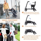TopMate ES40 Powered Mobility Scooter Folding for Seniors with ...