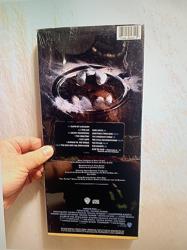 BATMAN RETURNS CD LONGBOX ‘92 “SOUNDTRACK” Factory Sealed-Danny Elfman ...