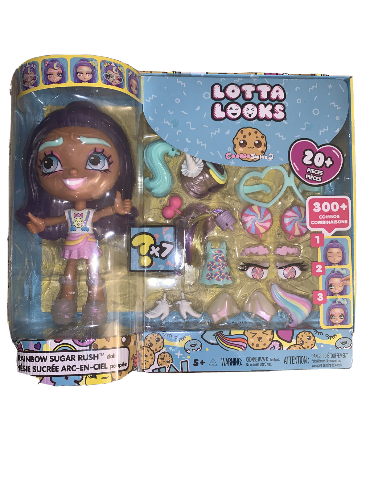 Lotta Looks Cookie Swirl Rainbow Sugar Rush Doll Set for sale online | eBay