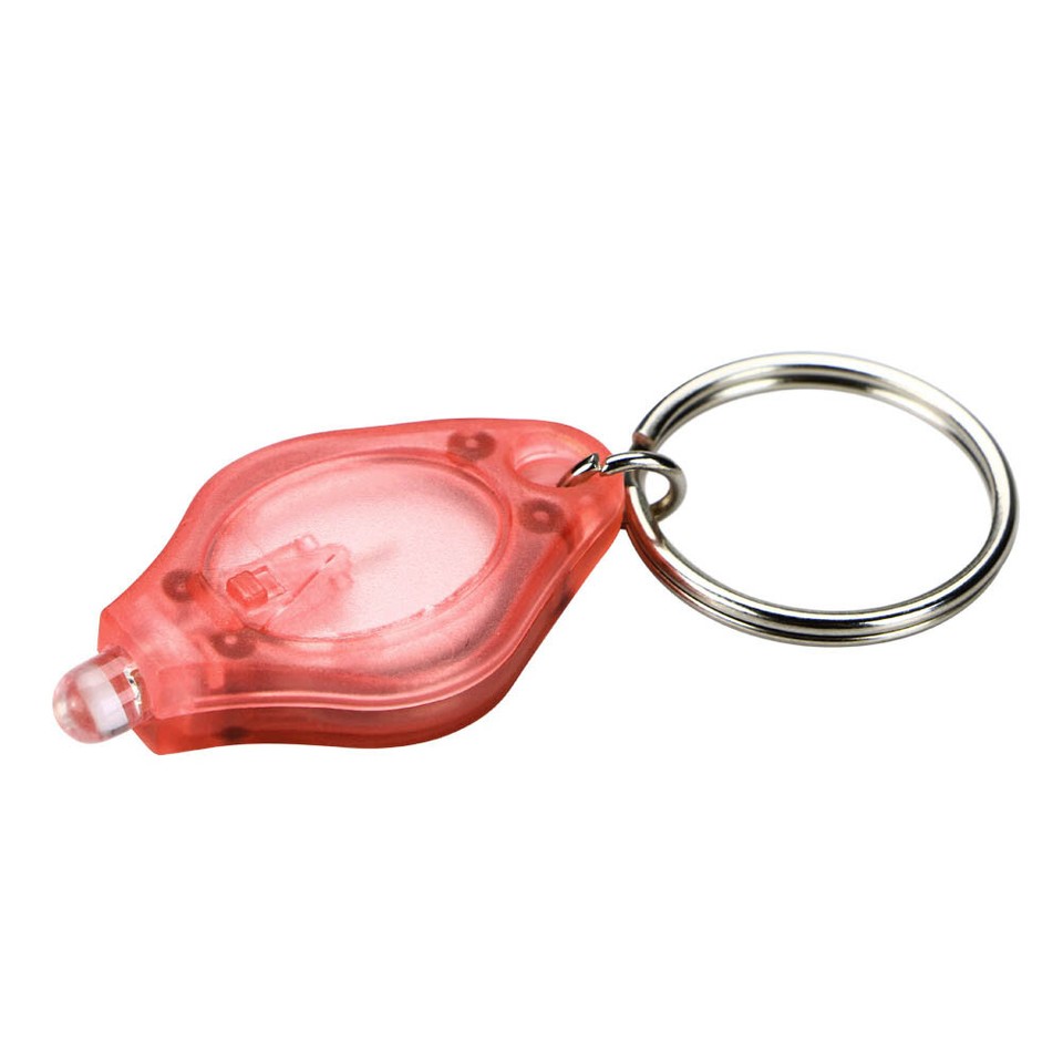 Mini LED Keychain Flashlight Key Ring Light Bright Torch Outdoor Hiking ...