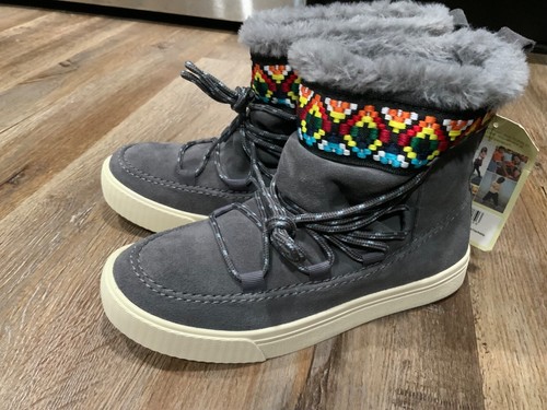 Toms Alpine Women's Waterproof Forged Iron Grey Boots Shoes Sz 5 | eBay