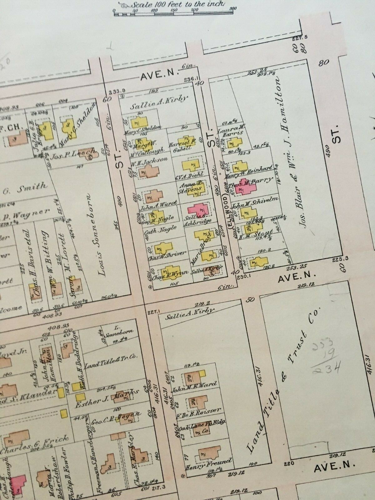 1913 OVERBROOK PHILADELPHIA, PENNSYLVANIA 5TH STREET - 11TH STREET ...