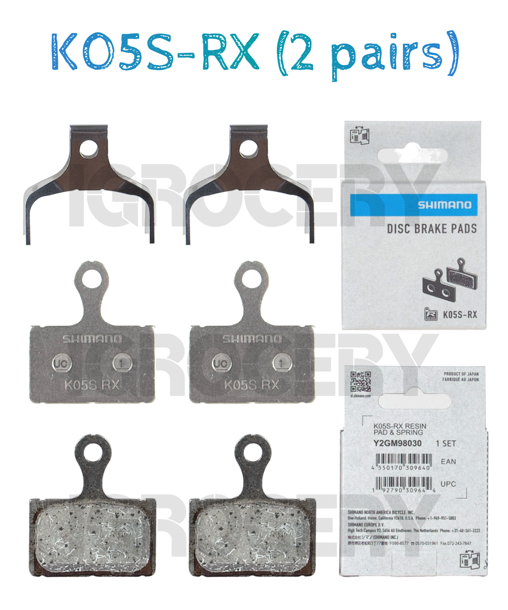 2 pairs Shimano K05S-RX K05S Resin Disc Brake Pads & Spring BR-R9170 ...