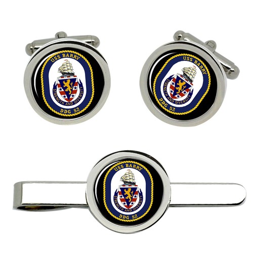 USS Barry (DDG-52) Cufflinks and Tie Clip Set | eBay