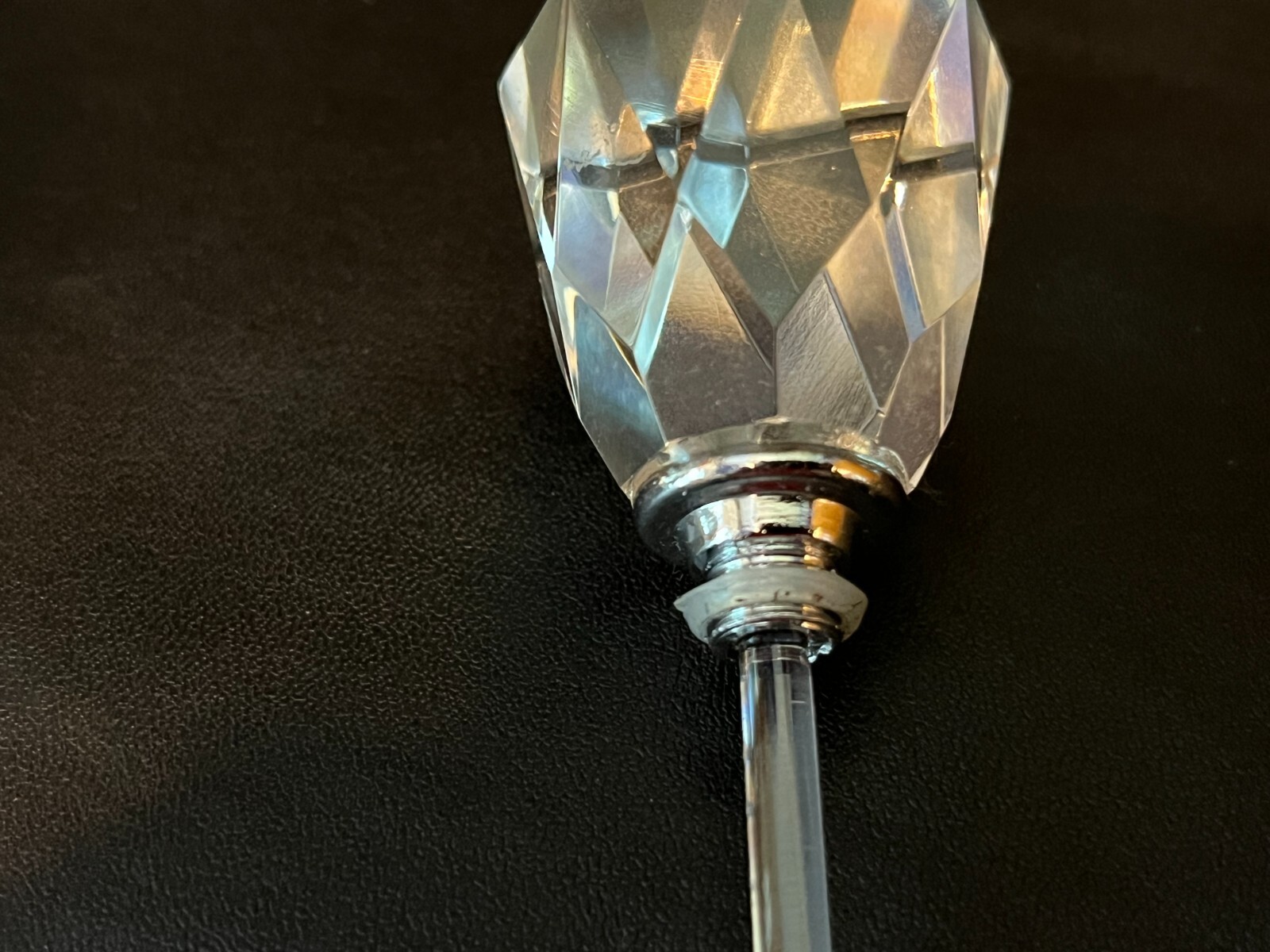 Cut Glass Perfume Bottle with Glass Dauber Top ~ Never been Used ~ Mksa ...