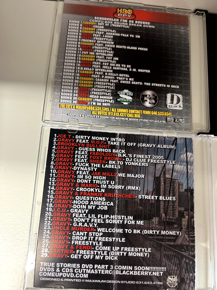 2X RARE DJ CUTMASTER C GRAVY VS CASSIDY WELCOME TO BROOKLYN NYC PROMO ...