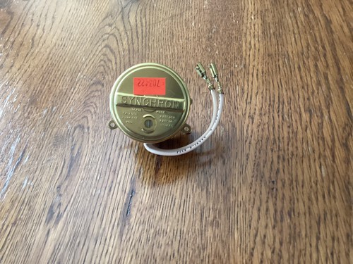 Synchron Clock BRASS bodied motor 630cy 4w 1.2rpm NOS motor CCW NEW | eBay